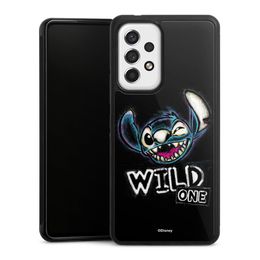DeinDesign Galaxy A53 5G Handy Gallery Case Handyh&uuml;lle 9H Geh&auml;rtetes Glas R&uuml;ckseite H&uuml;lle Official Licensed Product Disney Lilo & Stitch Gallery Case