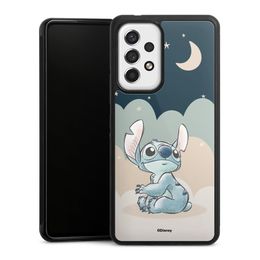 DeinDesign Galaxy A53 5G Handy Gallery Case Handyh&uuml;lle 9H Geh&auml;rtetes Glas R&uuml;ckseite H&uuml;lle Moon Disney Lilo & Stitch Gallery Case