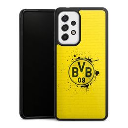 DeinDesign Galaxy A53 5G Handy Gallery Case Handyh&uuml;lle 9H Geh&auml;rtetes Glas R&uuml;ckseite H&uuml;lle Bvb Official Licensed Product Borussia Dortmund Gallery Case