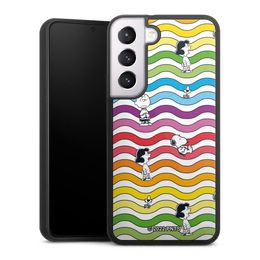 DeinDesign Galaxy S22 Handy Gallery Case Handyh&uuml;lle 9H Geh&auml;rtetes Glas R&uuml;ckseite H&uuml;lle Snoopy Muster Peanuts Gallery Case