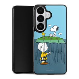 DeinDesign Galaxy S26 Handy Slim Case extra d&uuml;nn Silikon Handyh&uuml;lle schwarz H&uuml;lle Peanuts Children Snoopy Silikon Slim Case