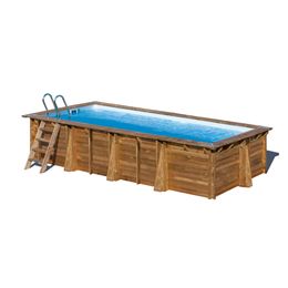 GRE Massivholzpool-Set 'Papaya' rechteckig 520 &times; 320 &times; 133 cm