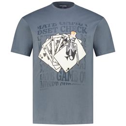Jack & Jones Gro&szlig;e Gr&ouml;&szlig;en Jack&Jones T-Shirt mit Motiv-Print Farbe grau Gr&ouml;&szlig;e: 3XL