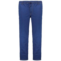 Gro&szlig;e Gr&ouml;&szlig;en ADAMO Schlupfjeans mit Dehnbund, Regular Fit Farbe dunkelblau Gr&ouml;&szlig;e: 3XL