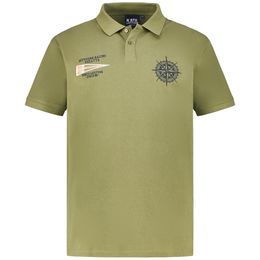 Gro&szlig;e Gr&ouml;&szlig;en North Poloshirt mit Stickerei Farbe oliv Gr&ouml;&szlig;e: 4XL