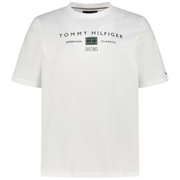Gro&szlig;e Gr&ouml;&szlig;en Tommy Hilfiger T-Shirt mit Label-Print Farbe wei&szlig; Gr&ouml;&szlig;e: 5XL