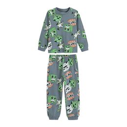 Cool Club Pyjama 'MINECRAFT' Jungen Gr&ouml;&szlig;e 104 opal / hellgr&uuml;n / orange