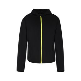 hoona Sweatjacke Herren Gr&ouml;&szlig;e M neongelb / schwarz Sommerjacke