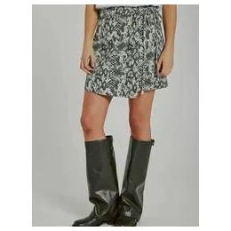 Midirock NORR "NORR Skirt Ninni", Damen, Gr. 34, snake aop, Obermaterial: 100% Baumwolle, R&ouml;cke