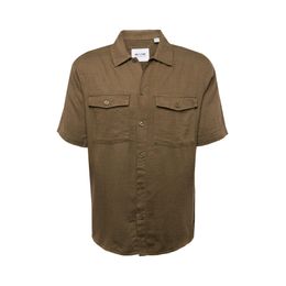 Only & Sons Only & Sons Button Up Shirt 'KARI' male size XXL Olive