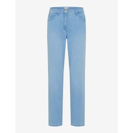 Raphaela by Brax Damen Five-Pocket-Hose Style CORRY BLEACHED LIGHT BLUE SLIGHTUSED, denim hellblau, Gr. 40