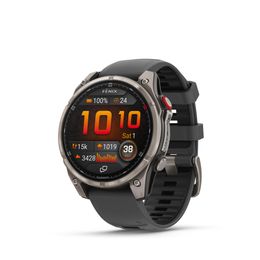 Garmin Smartwatch "FENIX 8 Pro - smarte Premium Multisport GPS-Uhr", 47, 4G (LTE)schwarz, graphit, titanium, Smartwatches