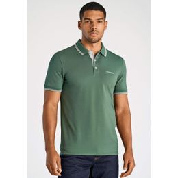 LINDBERGH Herren Poloshirt "Poloshirt Relaxed Fit"gr&uuml;n, Gr. M, unifarben, Obermaterial: 52% Baumwolle, 45% Polyester, 3% Elasthan, Shirts