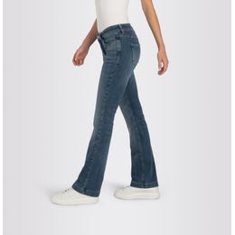 MAC Damen Bootcut-Jeans "Dream-Boot", blau, Gr. 34, Denim/Jeans, Obermaterial: 90% Baumwolle, 7% Elastomultiester, 3% Elasthan, Jeans, Gerade