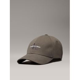 Herren Baseball Cap "MONO LOGO EMBRO CAP", grau, Calvin Klein Jeans, unifarben, Web, Baumwolle, Caps, Logostickerei