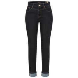 MAC Damen Slim-fit-Jeans "RICH SLIM", blau, Gr. 48, unifarben, Denim/Jeans, Obermaterial: 71% Baumwolle, 16% Polyester, 11% Lyocell, 2% Elasthan,