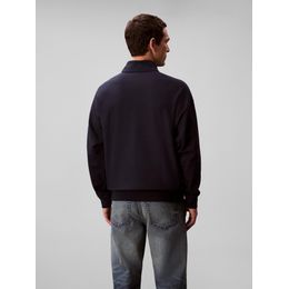 Herren Sweatshirt "LS EU 350TERRY MICRO MONOLOGO QT", schwarz, Gr. XXL, Calvin Klein Jeans, unifarben, Sweatware, Obermaterial: 100% Baumwolle,