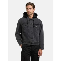 Khujo Herren Jeansjacke "Jokin"schwarz, Gr. XL, Obermaterial: 100% Baumwolle; Obermaterial 2: 60% Baumwolle, 40% Polyester, Jacken, Herren