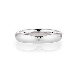 Bruno Banani Damen Trauring "Schmuck Geschenk Ehering Hochzeit Damenring Herrenring", 53, 0,01 SI = kleine Einschl&uuml;sse mit Brillant, Silber 925