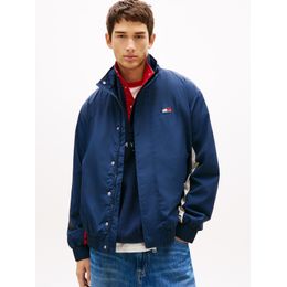 Tommy Jeans Herren Windbreaker "TJM HERITAGE FLAG"schwarz night navy, Gr. XL, Web, Obermaterial: 100% Nylon, Jacken, Regular fit mit Stehkragen und