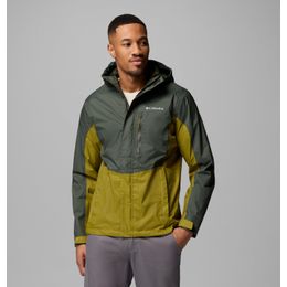 Columbia Herren Regenjacke "Pouring Adventure III Jacket"gr&uuml;nscape, mossy gr&uuml;n, Gr. XL, Obermaterial: 100% Nylon. Futter: 100% Polyester, Jacken,