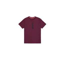 Alpha Industries T-Shirt 'Alpha Puff' Herren Gr&ouml;&szlig;e XS kirschrot / schwarz