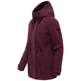 Navahoo Damen Kurzmantel "L&auml;chelstern 14", rot, Gr. XXXL, Obermaterial: 100% Polyester. Innenfutter: 100% Polyester. &Auml;rmelfutter: 100% Polyester,