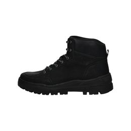 Napapijri Herren Schn&uuml;rstiefelette "Napapijri Stiefelette Lederimitat", Gr. 45schwarz, Lederimitat, Schuhe