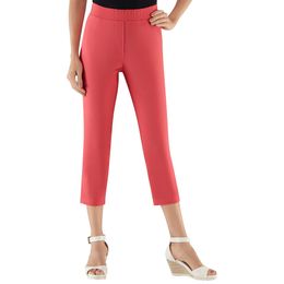 Adelina Damen 7/8-Hose, rot, Gr. 38, unifarben, 70% Viskose, 27% Polyamid, 3% Elasthan, Hosen