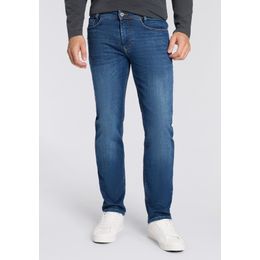 MAC Herren Straight-Jeans "Arne", blau, Gr. 31, Denim/Jeans, Obermaterial: 95% Baumwolle, 3% Elastomultiester, 2% Elasthan, Jeans, in gepflegter