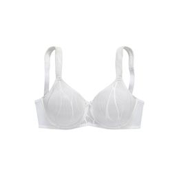 Damen Minimizer-BH, NUANCE BY LASCANA, Gr. 100, wei&szlig;, Microtouch, Obermaterial: 85% Polyamid, 15% Elasthan, BHs, mit B&uuml;gel & breiten, gef&uuml;tterten