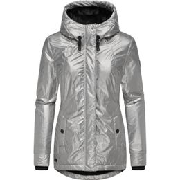 Ragwear Damen Winterjacke "Monadde Bling", grau, Gr. M, Obermaterial: 100% Nylon. Innenfutter: 100% Polyester. Wattierung: 100% Polyester, Jacken,
