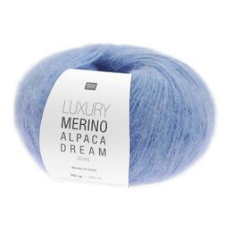 Luxury Merino Alpaca Dream aran von Rico Design, Taubenblau, aus Schurwolle