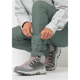 Jack Wolfskin Damen Trekkinghose "BARRIER PANT W", gr&uuml;n, Gr. 38, OBERSTOFF: 46% POLYAMID, 27% LYOCELL, 27% VISKOSE. Futter: 100% POLYESTER, Hosen