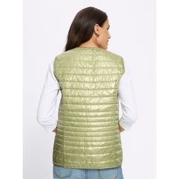 Inspirationen Damen Steppwesteschilf, Gr. 36, unifarben, 100% Polyester, Wattierung:100% Polyester, Westen