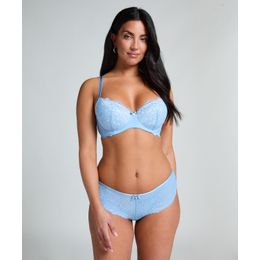 Hunkem&ouml;ller HUNKEM&Ouml;LLER Damen Hipster "Marine Brazilian", Gr. Lblau, 91% Polyamid, 9% Elasthan, Unterhosen