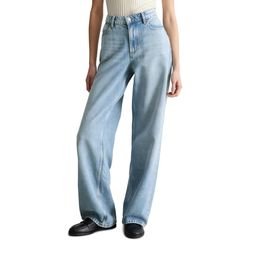 Marc O'Polo Damen Weite Jeanslight blau, Gr. 31, MARC O'POLO DENIM, Denim/Jeans, Obermaterial: 80% Lyocell, 20% Baumwolle, Jeans, Model Tomke wide aus weichem