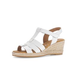 Gabor Damen Keilsandalette "Keilsandalette", Gr. 38,5, wei&szlig;, Schuhe