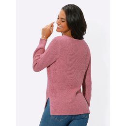 Casual Looks Damen Strickpullover "Pullover", rosa, Gr. 38, meliert, unifarben, 50% Baumwolle, 50% Polyacryl, Pullover