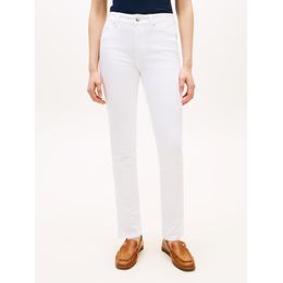 Tommy Hilfiger Damen Slim-fit-Jeans "DNM CLR SLIM RW"th optic wei&szlig;, Gr. 26, unifarben, Denim/Jeans, Obermaterial: 99% Baumwolle, 1% Elasthan, Jeans,