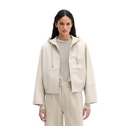 Marc O'Polo MARC O'POLO Damen Outdoorjacke "aus Brushed Cotton Twill"linen beige, Gr. 44, unifarben, Obermaterial: 56% Baumwolle, 41% Lyocell, 3% Elasthan, Jacken