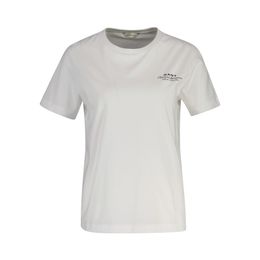 Gant Damen T-Shirt "REGULAR GRAPHIC PRINT"wei&szlig;, Gr. M, unifarben, Single Jersey, Obermaterial: 100% Baumwolle, Shirts, Regular fit mit