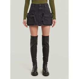 G-Star Raw G-STAR Damen Maxikleid "Mini Cargo Rock"worn in schwarz obsidian, Gr. 30, Obermaterial: 75% Baumwolle, 25% Baumwolle, Kleider