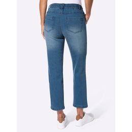 Casual Looks Damen 7/8-Jeans, blau, Gr. 38, unifarben, 81% Baumwolle, 17% Polyester, 2% Elasthan, Jeans