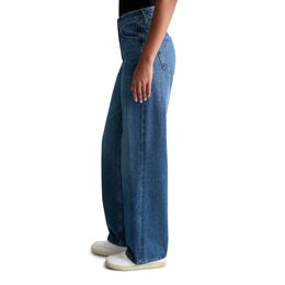 Marc O'Polo Damen Weite Jeans "aus Baumwolle ohne Stretch"dunkelblau, Gr. 31, MARC O'POLO DENIM, unifarben, Obermaterial: 100% Baumwolle, Jeans