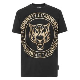 Plein Sport Jungen T-Shirt "Tiger"0216, schwarz, gold, Gr. S, Obermaterial: 100% Baumwolle, Shirts