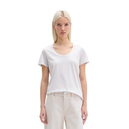 Marc O'Polo MARC O'POLO Damen T-Shirt "aus Organic Cotton Single Jersey"airy blau, Basic, Gr. S, unifarben, Obermaterial: 100% Baumwolle, Shirts