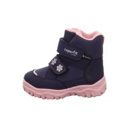 Superfit M&auml;dchen Winterboots "HUSKY1, WMS: mittel", Gr. 28, blau, Lederimitat, Textil, Schuhe, Snowboots mit wasserdichtem GORE TEX, Gr&ouml;&szlig;enschablone