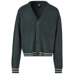 Urban Classics Herren Strickjacke "Urban Classics Herren Sporty Boxy Cardigan"bottlegr&uuml;n, Gr. XL, unifarben, 95% Polyacryl, 5% Polyamid, Strickjacken