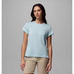 Columbia Damen Funktionsshirtmarine light heather, Gr. XS, Obermaterial: 100% Polyester, Shirts, sportliche Passform, Kurzarm, f&uuml;r Outdoor-Aktivit&auml;ten